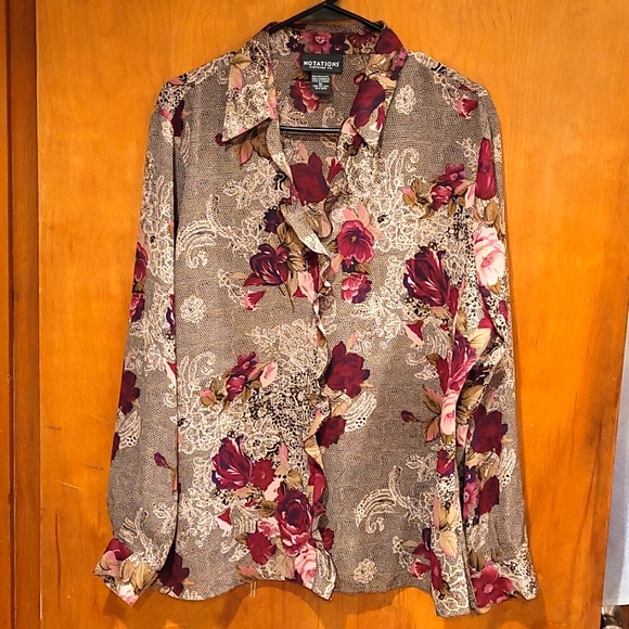 Notations | Tops | Notations Clothing Co Brand Womens Floral Pattern ...